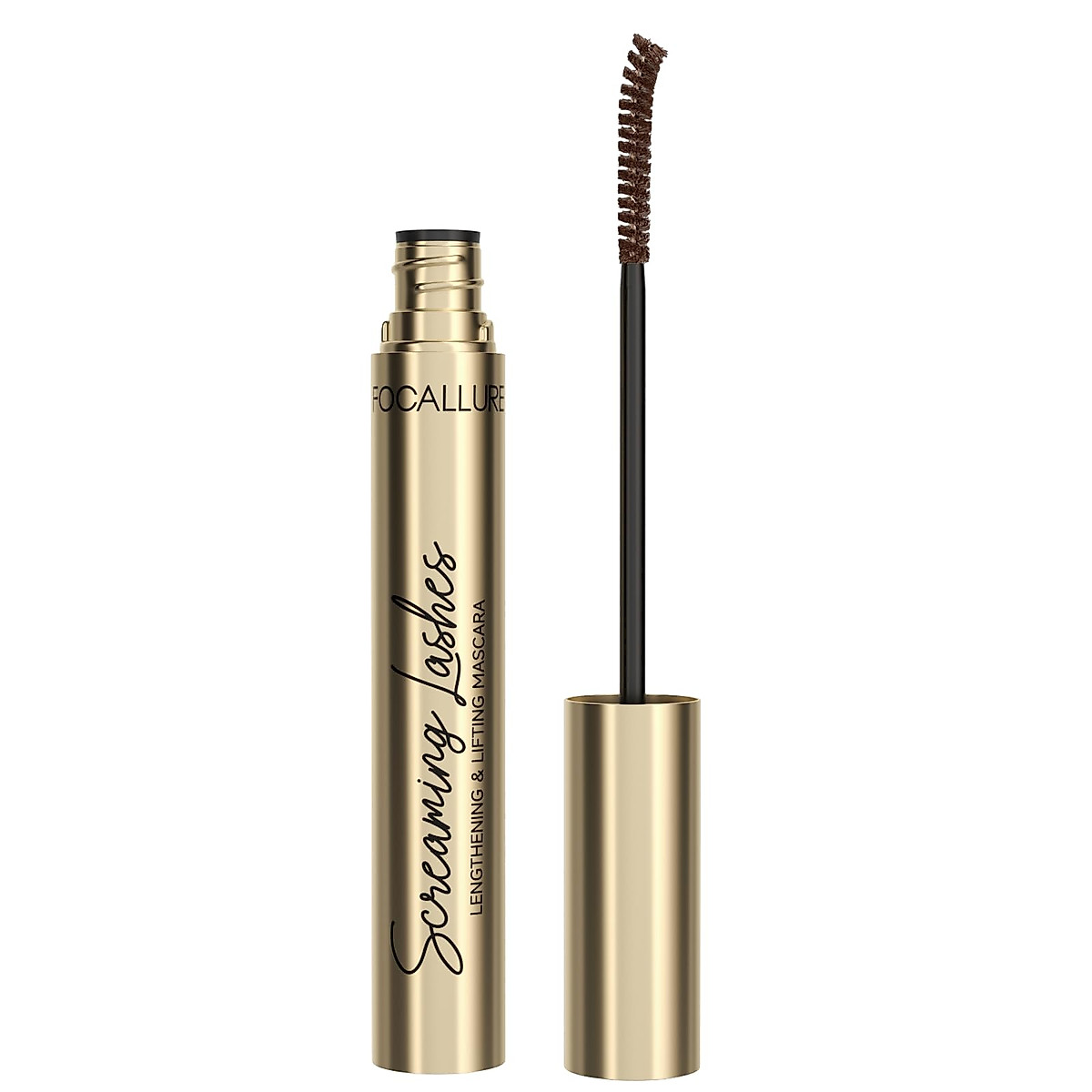 FOCALLURE Waterproof Mascara,Lengthening,Lifting Fiber Lash Mascara,Fine Fibers to Lengthen Lashes,Smudge Proof,Long Lasting Eye Makeup,Volume and Length Effect and Natural Lash Look