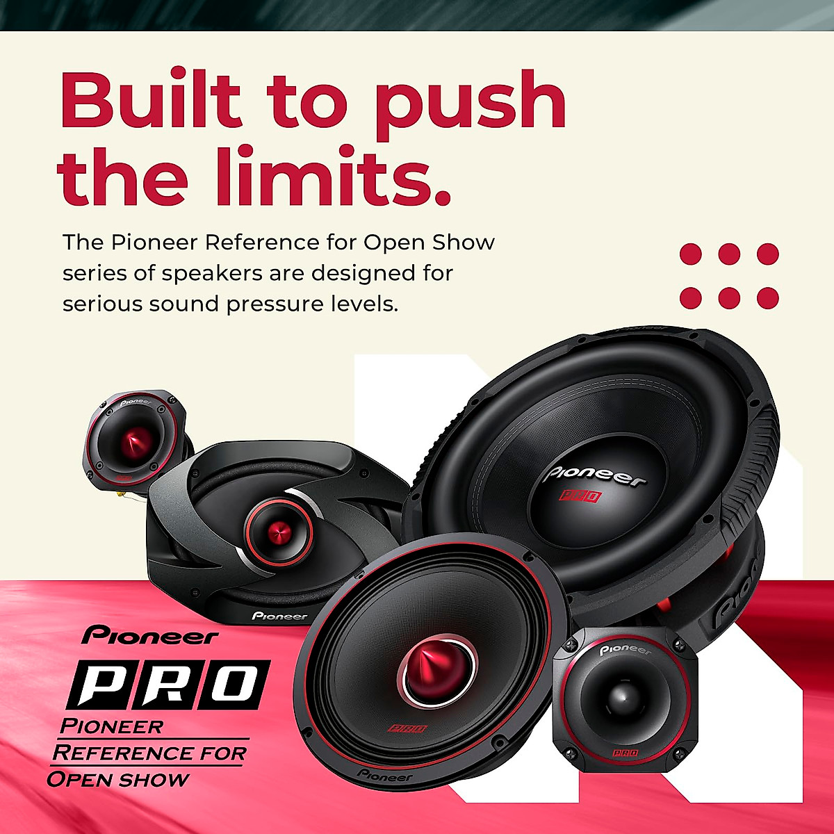 Pioneer TS-6900PRO, 2-Way Car Audio Speakers, Full Range, Clear Sound Quality, Easy Installation and Enhanced Bass Response, 6” x 9” Speakers