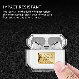 Wireless Case for AirPods Pro Cute Case with Keychain, Fur Ball Soft Silicone Protective Anti-Slip Case Cover, Shockproof Anti-Dropping Cases Compatible with Airpods Pro