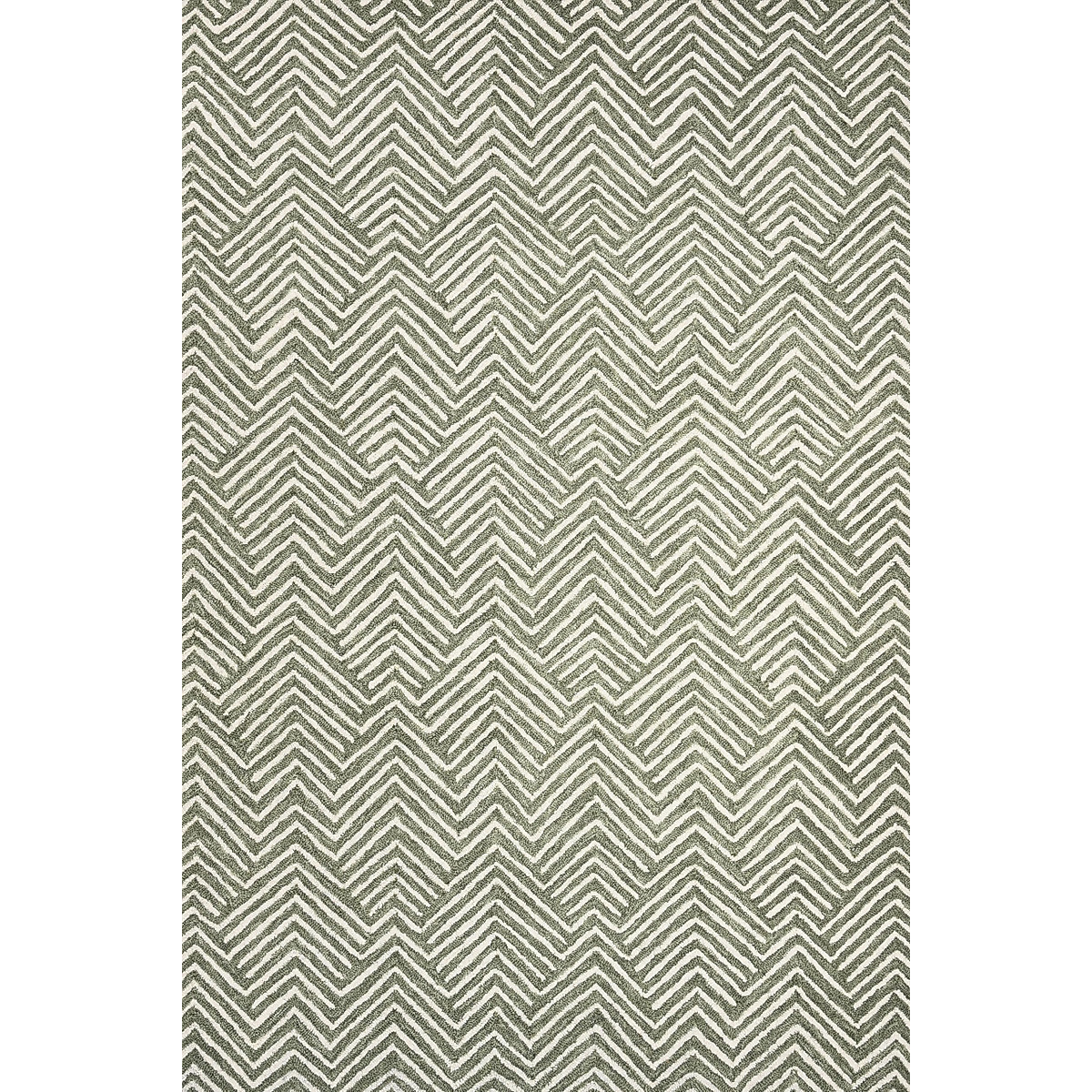 Modern Herringbone Chevron Collection Area Rug - Handmade Wool Carpet, Durable for High Traffic, Contemporary Design for Living Room, Bedroom, Dining Room Decor (HB-A, 6' Round)