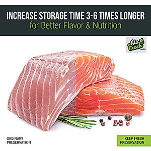 Sta Fresh Food Vacuum Sealer Bags (8” x 12”, 100 Count), Quart Food Size Bags 3.5mil, Freezer, Sous Vide and Bulk Food Storing SF812