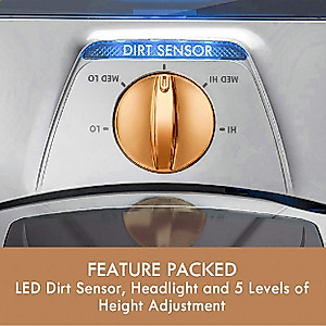 Kenmore BU1017 Bagged Upright Beltless Vacuum Cleaner 3-Motor Power Suction with Pet Handi-Mate, Triple HEPA, Telescoping Wand, 5-Position Height Adjustment, 3 Cleaning Tools, Gold