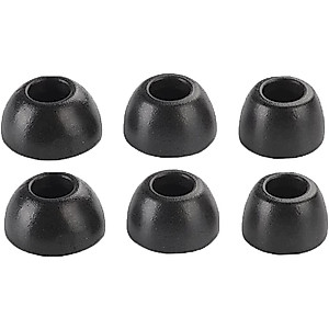 JNSA Memory Foam Ear Tips Noise Canceling Foam Tip Compatible with JBL Vibe 200TWS / Tune 130NC TWS/Free X/Live 300TWS,No Silicone Eartips Pain, Fit in Charging Case, 3 Pairs (S/M/L, Black) 214b3
