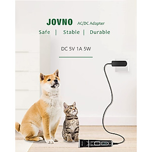 5V Power Cord Replacement HOLDOG Dog Clippers Charger for Professional Heavy Duty Dog Grooming Clipper 3-Speed Low Noise High Power Rechargeable Cordless Pet Grooming Tools