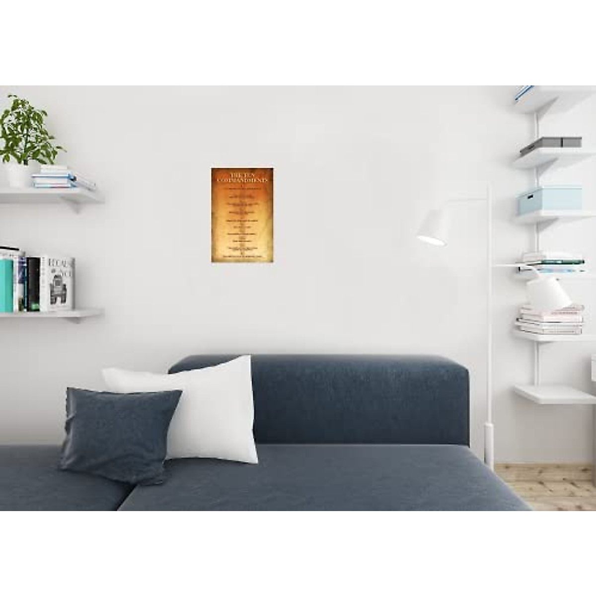 The Ten Commandments Religion Religious Bible 10 Commandments Old Testament Rules Scripture Verse Decalogue Cool Wall Decor Art Print Poster 12x18