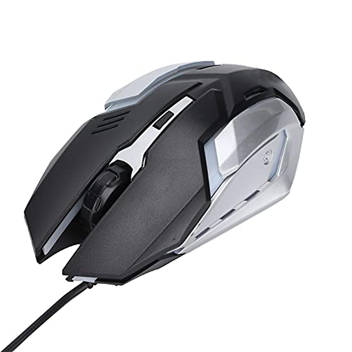 Zyyini Wired Gaming Mouse, S150 USB 3 Buttons 1600DPI Wired Optical Mice,Office Business Gaming LED Glowing Mouse,for Laptop/Computer/Notebook/Tablet(Black)