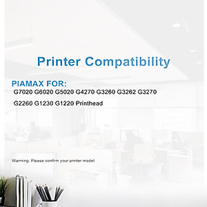 cocopas Remanufactured for Canon PIXMA G7020 6020 5020 3260 G2260 MegaTank All-in-One Printer PrinterHead refillable Ink cartridges Combo Packs