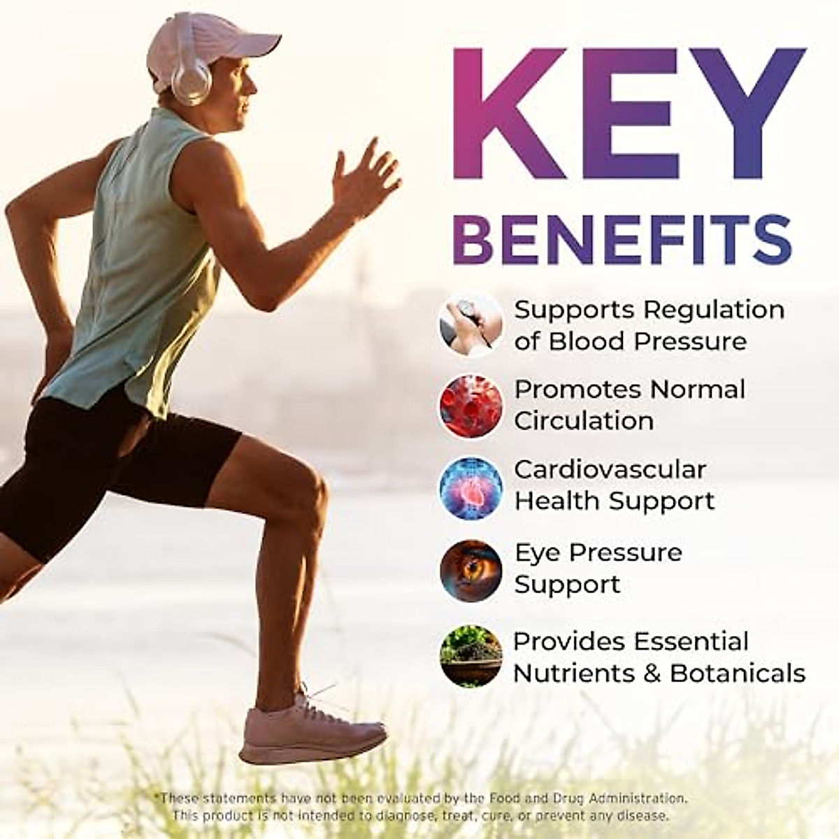 ULTALIFE Blood Pressure Supplements - Advanced Blood Pressure Supplement Complex - Hawthorn Berry, Hibiscus, Garlic, Forskolin - 14 Vitamins & Herbs, 30 Day Supply in Veggie Capsules