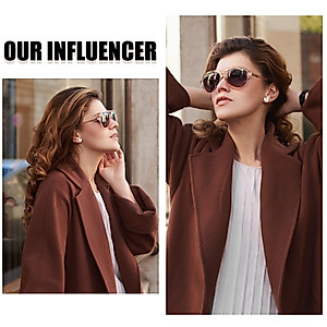 DUCO Retro Aviator Polarized Sunglasses Women Men Vintage Double Bridge Sun Glasses Classic Shades DC1208