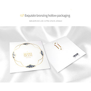 MEISEE 100% Mulberry Silk Long Scarf for Women Large Oblong Sunscreen Shawls Wraps Neck Headscarf Hair Wraps with Gift Packed (White+blue-black)