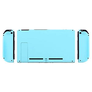 eXtremeRate DIY Replacement Shell Buttons for Nintendo Switch, Heaven Blue Back Plate for Switch Console, Custom Housing with Full Set Buttons for Joycon Handheld Controller [Only Shell, NO Console]