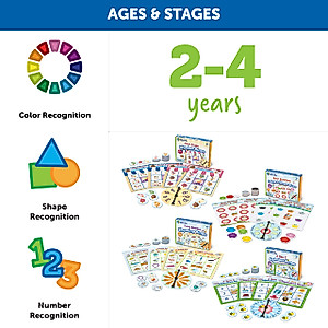 Learning Resources Super Spring Bingo Bundle Preschool Game - Ages 3+ Colors, Shapes, and Numbers Recognition, Preschool Learning Games, Toddler Games