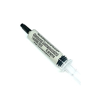 TechDiamondTools Diamond Polishing Compound Polishing Paste 14,000 Grit 0-1 Microns for Marble Glass Metal Rock Jewelry Resin Silver Chrome Gemstone with High Concentration of Diamond Powder USA Made