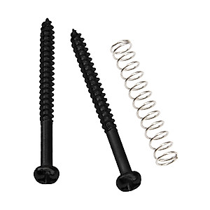 32Pcs Yootones Bass Pickup Mounting Screws Springs Compatible with P Bass Jazz Bass or P90 Pickups (Black)