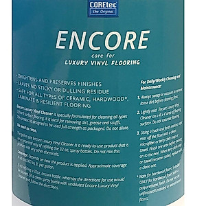 COREtec ENCORE 03Z77 Floor Cleaner Care for Luxury Vinyl Flooring Ready To Use 1 Gallon Refill