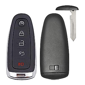 for Ford Smart Key Fob Shell Case Fit for Ford Edge Escape Explorer Focus Flex Taurus Fusion Lincoln MKS MKT MKX Replacement Keyless Entry Remote Blank Key Cover (1)