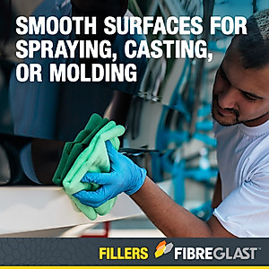 Fibre Glast Fiberglass Microspheres – Bond Putty & Whipped Filler Paste for Surface Repairs – Car, Auto, Boat & Forged Parts - Mix with Epoxy, Vinyl Ester, or Polyester Resin, Dries Clear, 4 Oz