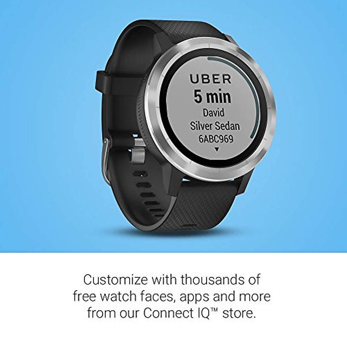 Garmin Vivoactive 3 GPS Smartwatch with Built-in Sports Apps - Black/Silver (Renewed)