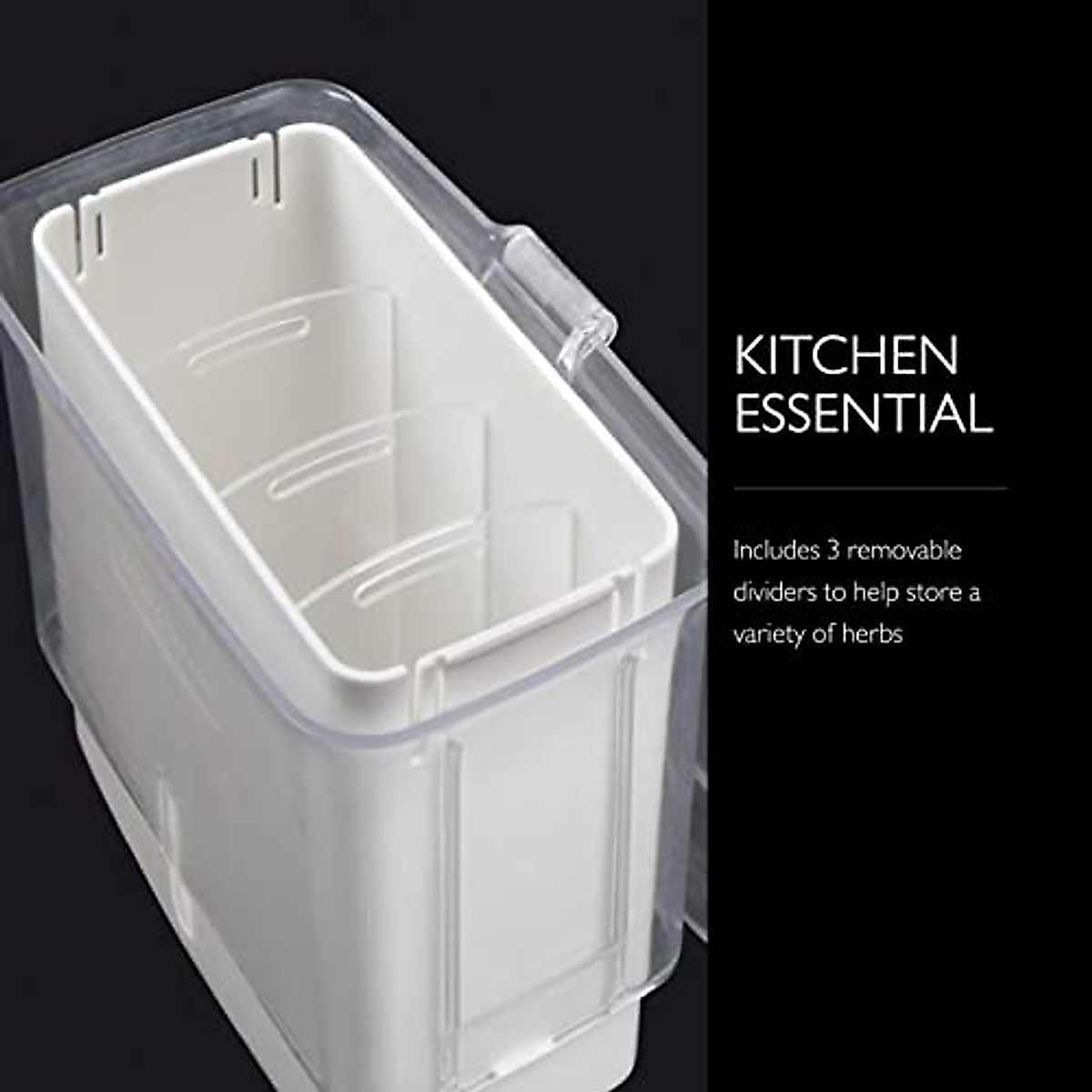 COLE & MASON Fresh Herb Keeper, Container, Clear