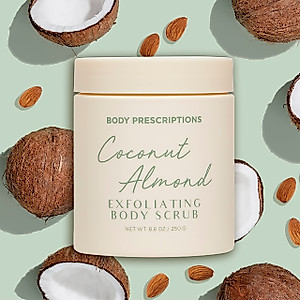 Body Prescriptions Exfoliating Body Scrub – Body Cleanser for Nourished, Ultra-Smooth Skin, Honey Citrus, Coconut Almond, and Sweet Mint
