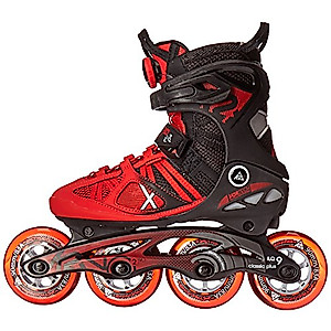K2 Skate Men's Vo2 90 Boa Inline Skates, Red/Black, 5