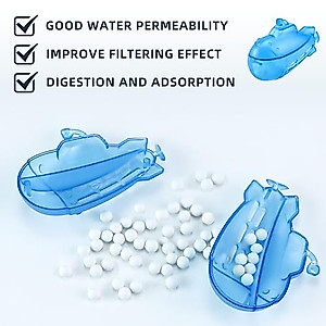AMI PARTS Humidifier Cleaner Float Submarine for Warm&Cool Most Humidifiers and Fish Tank, Purifie Water, Soften Hard Water, Prevents Hard Water Build-Up, Universal Humidifier Tank Cleaner (6 Pack)