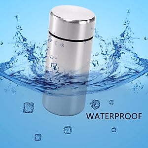 Dicunoy 6 Pack Airtight Storage Jars with Lids, 2oz Small Portable Aluminum Storage Containers, Waterproof Mini Metal Tins, Pocket Bottles for Spices, Coffee, Tea, Traveling