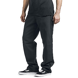 Dickies Men's Relaxed Fit Straight-Leg Duck Carpenter Jean, Black, 34W x 30L