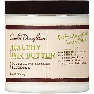 Carol’s Daughter Healthy Hair Butter Protective Cream Hairdress Curl Cream with 7 Essential Oils Shea Butter and Cocoa Butter 8 Ounce for Dry Hair and Scalp, 8 oz