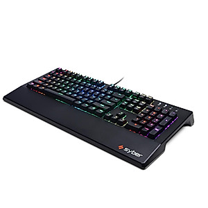 CyberpowerPC Syber K1 SKMBR206 RGB Mechanical Gaming Keyboard with Kontact ™ Brown (Tactlile) Mechanical Switches