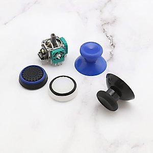 eMagTech Set of 15 Game Console Controller Repair Kit Compatible with Xbox One Controller 3D Analog Joystick Module & Thumbstick & Silicone Cap & Installation Tool
