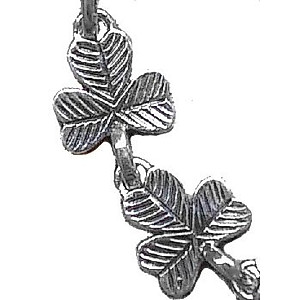 Sterling Silver Shamrock or 3 Leaf Clover Luck Bracelet
