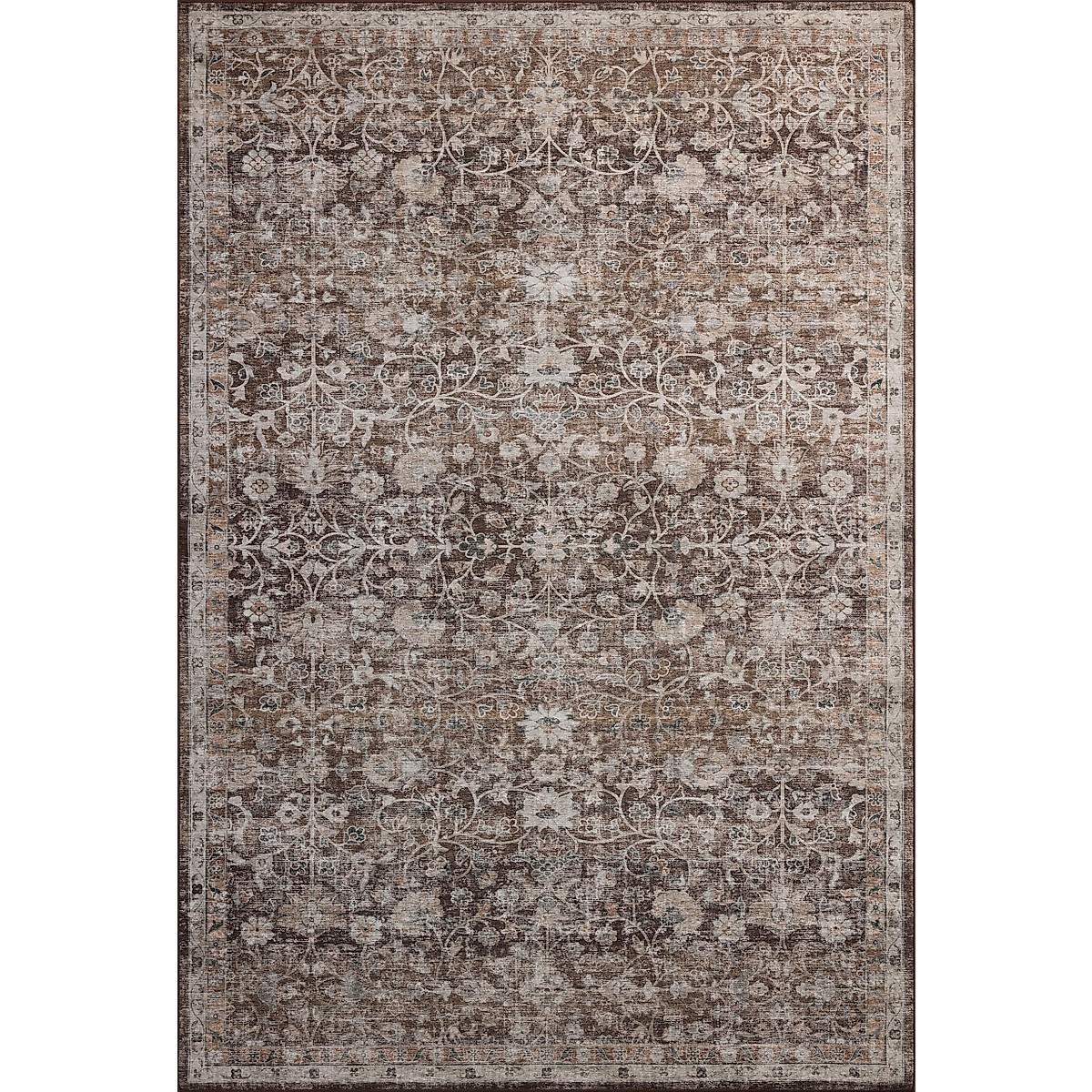 Loloi Amber Lewis Josie Collection JOS-02 Earth/Natural 7'-6" x 9'-6" Area Rug