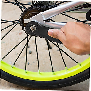 Homoyoyo Bike Crank Partes Road Crank Arm Left Arrache Fixie Tubeless para Rim Tape Simple Cwp Shifter Square Tool Main Crankset Road Round Hole Crank Replacement 1x Sqaure Shaft Low Hub