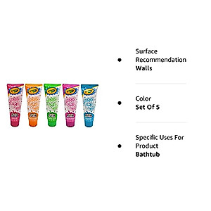 Crayola Neon Bright Bathtub Finger Paint Soap (Set Of 5)