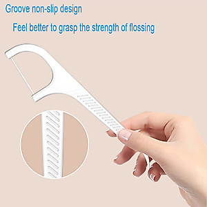 Dental Floss Picks Holy Rose Pop Up Flossers White Dispenser, with Adult Flossing Sticks 88 Count,No Fragrance Smell，Sealed Storage,Cleaning Teeth More Hygienic