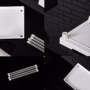 Bathroom Organizer Countertop,2-Tier Vanity Tray Corner Shelf for Makeup Cosmetic Perfume Skincare Bathroom,Multi-Functional Acrylic Organizer in Vanity Dresser