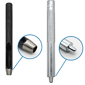 Raydodo 200 Sets Reinforced Grommet Kit, 3/16 Inch Metal Brass Eyelet Kit with 3 Pieces Grommet Tool Boot Eyelet Repair Kit and Grommets for Fabric, Tarps, Leather, Belt with Storage Box