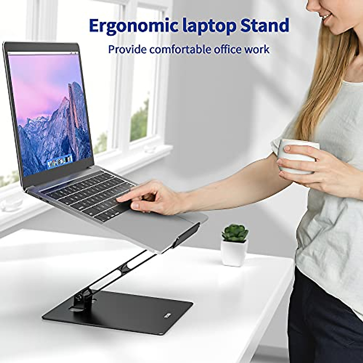 Besign LSX5 Ergonomic Adjustable Laptop Stand - Relieve Neck Pain