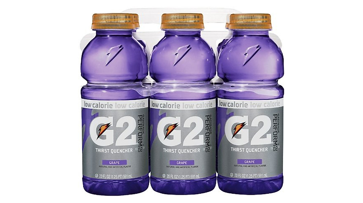 Gatorade G2 Sports Drink - Low Calorie Grape, 20oz Bottles (Pack of 12)