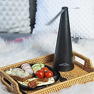 SkyVita Fly Fan For Tables, Indoor Outdoor Bug Fan Great For Restaurants, Picnics, BBQ's To Keep Flies Away - Portable Fly Fan for Outdoor Tables (2 Pack)