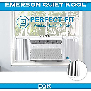 Emerson Quiet Kool Smart Window Air Conditioner,12000 Btu 115V, WiFi and Voice Control, Works w Amazon Alexa and Google Home, Energy Star, EARC12RSE1H, White
