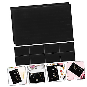 Abaodam 10pcs Jewelry Box Pad Jewelry Insert Display Mat Jewelry Display Tray Jewelry Organizer Tray Trinket Tray Trays Display Shelf Earring Sponge Display Pad Stud Box Velvet Embedded