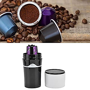 Portable Coffee Maker,K Cup Coffee Machine, Single Serve Drip Coffee Maker,360 Degree Side Leakage Prevention, Manual Drip Coffee Maker for Travel Camping Office Home Use(Black and white)