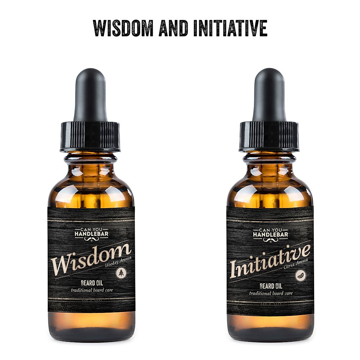 CanYouHandlebar Wisdom & Initiative 'Pick Two and Save' Beard Oil Set | Woodsy & Citrus Scents