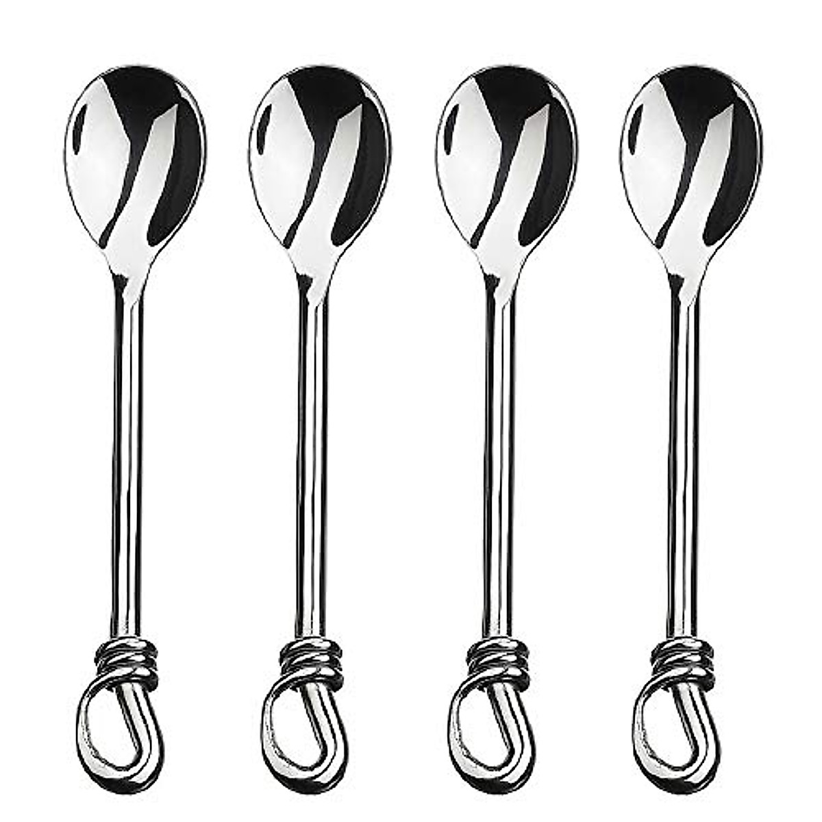 Gourmet Settings Twist 5-1/2" Mini / Demitassse Spoons (Set of 4)