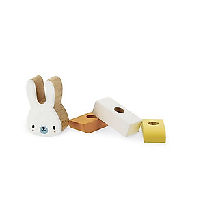 Janod - Pure Bead Maze and Rocking Rabbit - Ages 1+ - J05149, White