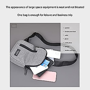 Viadha Crossbody Sling Bag Men Women Sling Backpack Bag Multipurpose Small Sling Crossbody Chest Shoulder Bag (#01 Black)