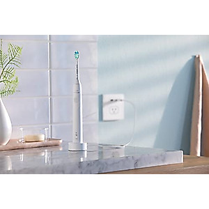 Philips Sonicare 4100 Power Toothbrush, Rechargeable Electric Toothbrush with Pressure Sensor, White HX3681/23
