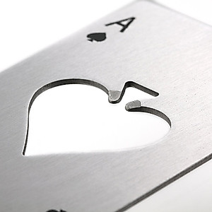 Bottle Opener,QLL 3 Pcs Stainless Steel Credit Card Size Casino Bottle Opener for Your Wallet